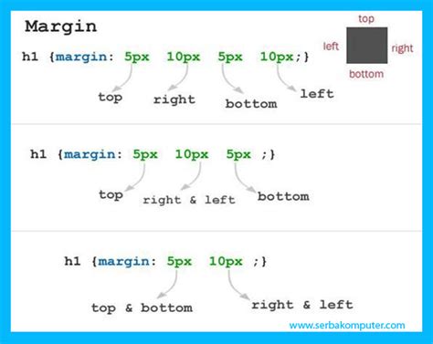 Pengertian Dan Fungsi Margin Pada Css Serba Komputer
