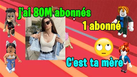 Histoire Roblox Mon amie est jalouse de moi à cause de abonnés