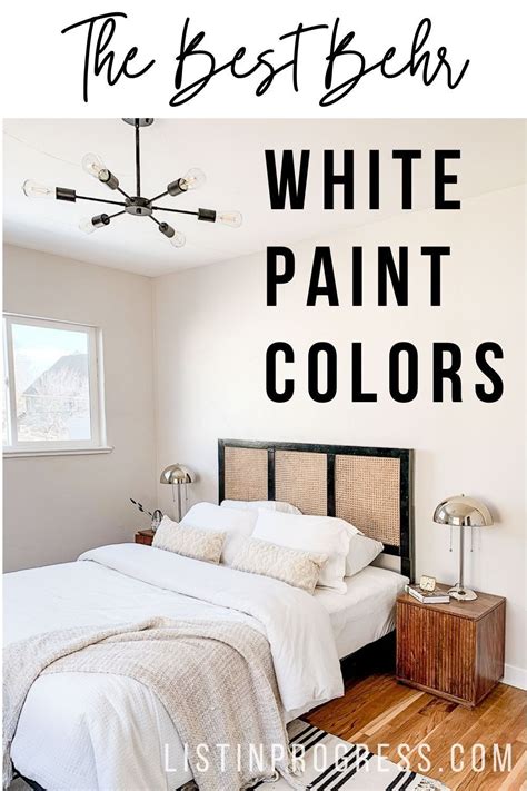 Favorite Behr White Paint Colors Artofit