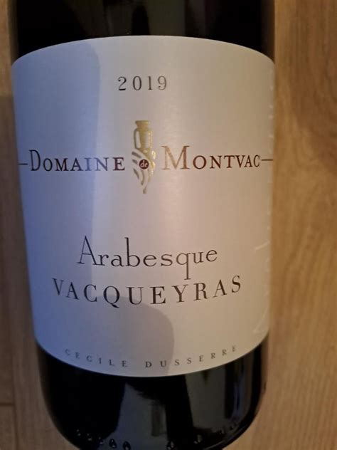 2018 Domaine de Montvac Vacqueyras Arabesque France Rhône Southern