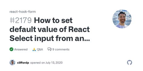 How To Set Default Value Of React Select Input From An Async Fetch