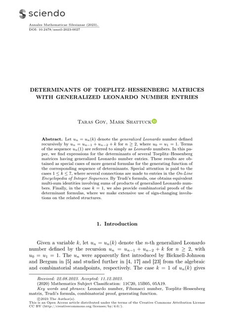 pdf determinants of toeplitz hessenberg matrices with generalized leonardo number entries