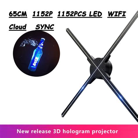 65 Cm 1152Db Led Wifi 3D Projektor Könnyű Hologram Db Control