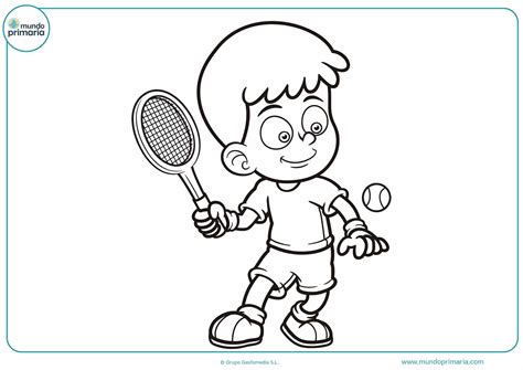 Dibujos De Tenis Para Colorear Mundo Primaria