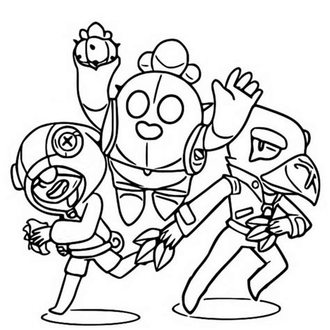 Coloriage Brawl Stars Imprimer Gratuitement 100 Images Pour Corbac