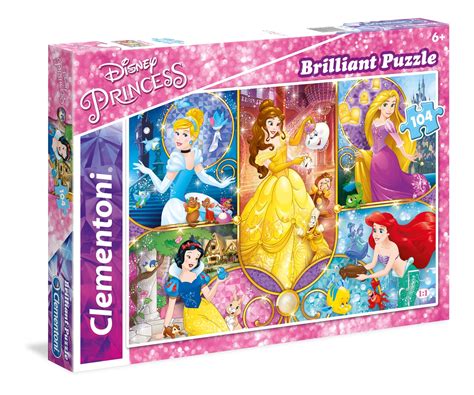 Clementoni 20140 Disney Princess Brilliant Puzzle 104 Piece