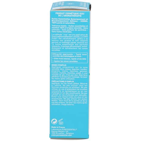 Puressentiel GELENK MUSKEL CRYO PURE GEL 80 Ml Shop Apotheke