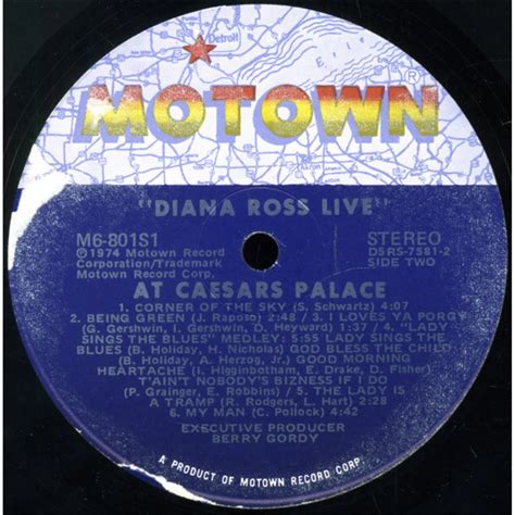 Diana Ross Diana Ross Live At Caesars Palace Vinyl LP 1974 US