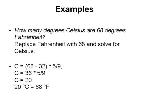 Equation To Turn Celsius Into Fahrenheit Tessshebaylo