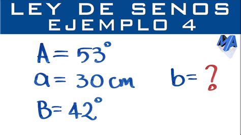 Ley De Senos Ejemplo 4 Encontrar Un Lado YouTube