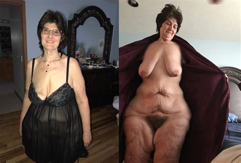 Granny Dressed Undressed Mediocre Pics Granny Pussy