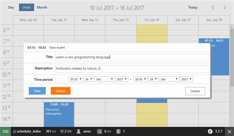 dhtmlx scheduler pdf