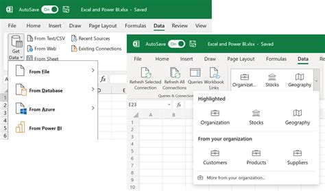 Excel e Power BI recursos conectados em breve para usuários