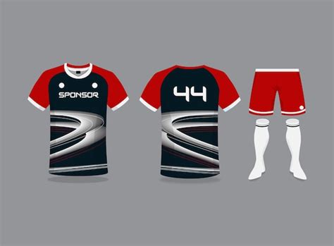 Diseño de plantilla de jersey Vector Premium