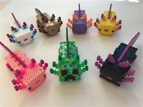 Diy Minecraft Axolotl Perler Bead Figure Tutorial NBKomputer