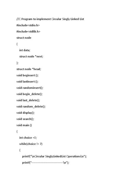 circular singlylinkedlist pdf computing information technology management