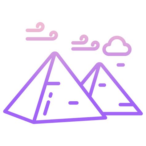 Icono de Pirámide Icongeek26 Outline Gradient