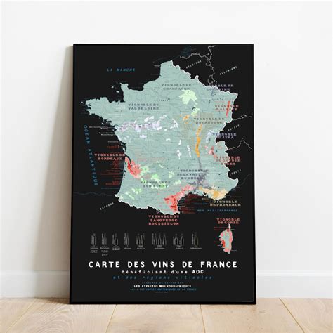 Carte Des Vins De France Imprim E Et Dit E En Bretagne La Carte