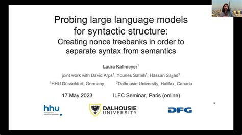 laura kallmeyer probing large language models for syntactic structure creating nonce