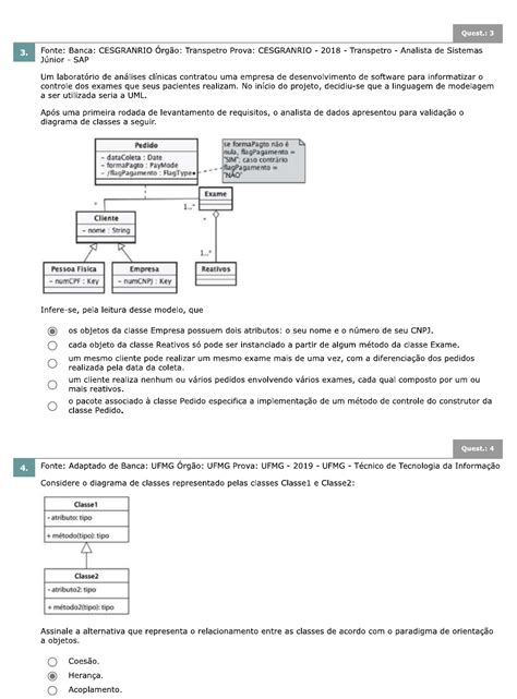 Simulado Modelagem De Sistemas Uml 2022 3 Modelagem De Sistemas