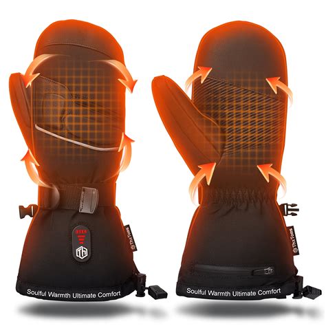 ThxToms Heated Gloves For Men Women 7 4V 3200mah Rechargeable