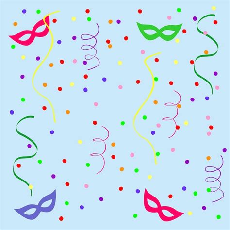 Fondo Colorido Carnaval Brasil Vector Premium