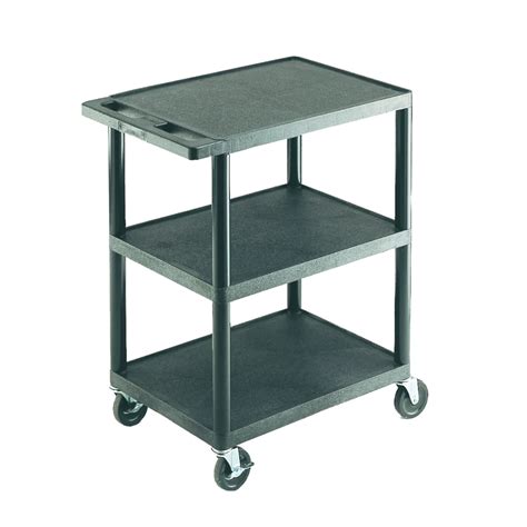 Plastic Shelf Trolley 2 Shelves Flatbed Trolleys