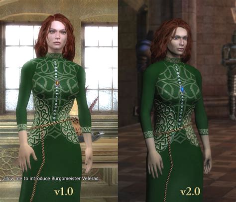 Green Dress For Triss At The Witcher Nexus Mods And Community