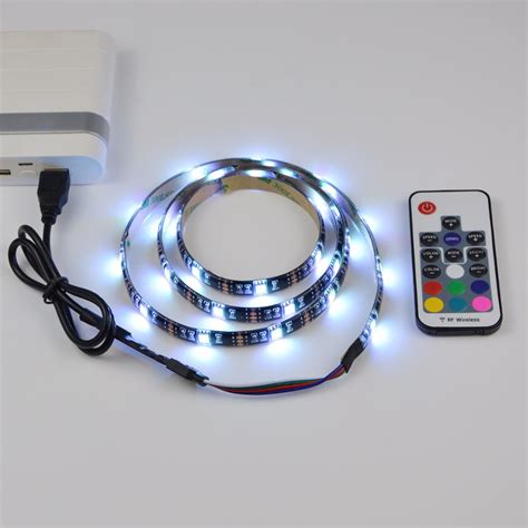 M M M M M Dc V Rgb Usb Charger Led Strip Light Usb Cable Adapter