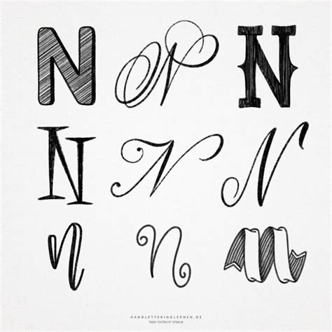 Handlettering N Beispiele Zum Nachmachen