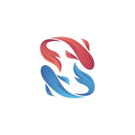 Fisch Logo Design Im Vektor Premium Vektor