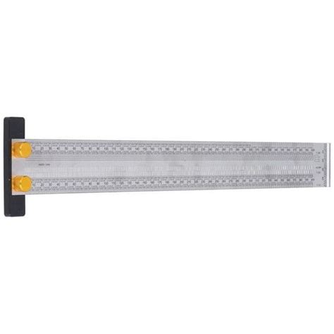 EJ life Règle Multifonction TShaped Acier Inox Échelle Marquage