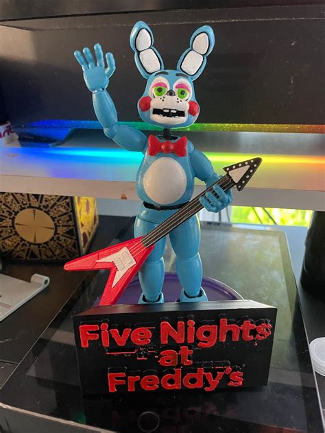 Five Nights At Freddys Toy Bonnie Horror Game Art Sculpture Display Etsy