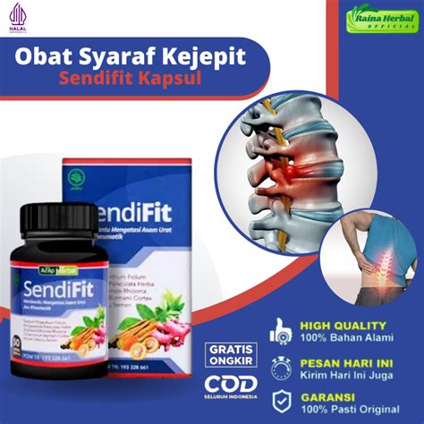 Jual SENDIFIT Saraf Kejepit Syaraf Kekepit Obat Herbal Saraf Kejepit