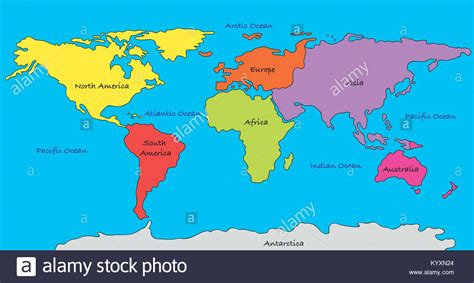 Carte Du Monde Ocean