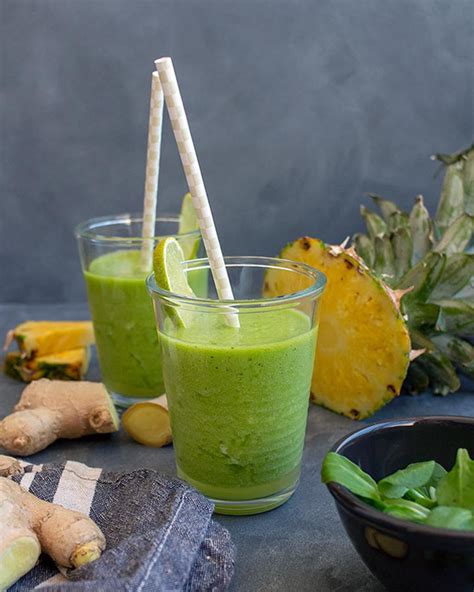 Batido de Piña y Jengibre Saludable Shoot the Cook Recetas fáciles