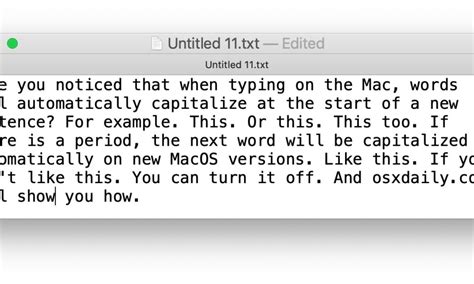 Come Disattivare Le Maiuscole Automatiche Delle Parole Su Mac
