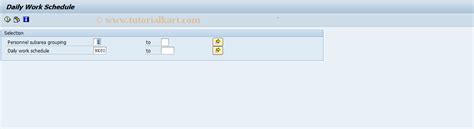 S Ahr Sap Tcode Daily Work Schedule Transaction Code
