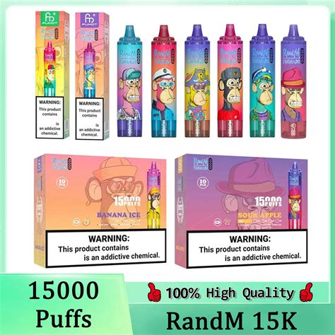 Original RandM Tornado 15000 Puffs Stylo Vape Jetable 15k Puff Vape