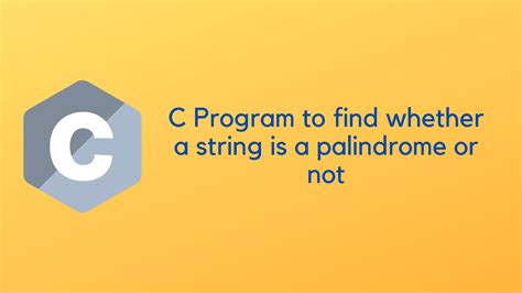 c program to find palindrome number