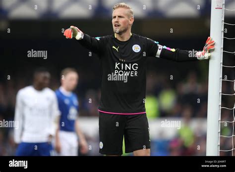 Leicester City Goalkeeper Kasper Schmeichel During The Premier League