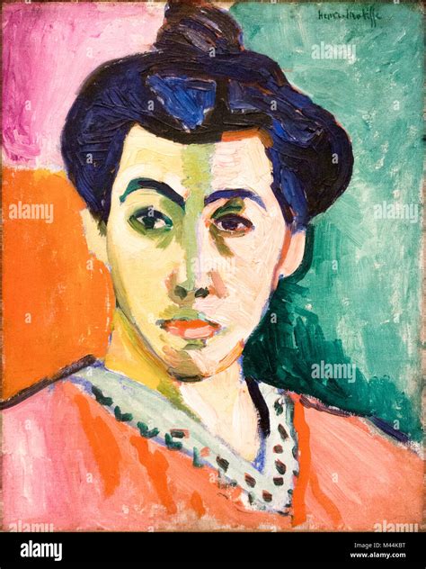 Henri Mattisse Portrait Of Madame Matisse The Green Line 1905 Stock