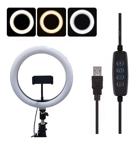 Iluminador Led Ring Light Cm Trip Profissional Teem Teem