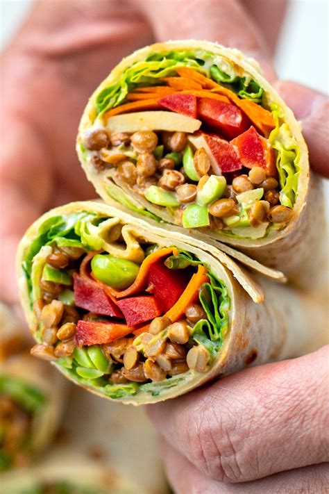 The BEST Veggie Wrap High Protein Vegetarian