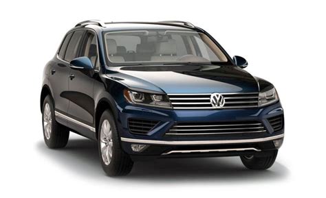 A Blue Volkswagen Suv Is Shown On A White Background