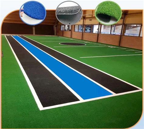 Pasto Sintético Deportivo Azul Rizado Para Paddle Tenis Golf