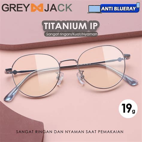 Jual Grey Jack Kacamata Antiradiasi Blueray Model Oval Ringan Bahan
