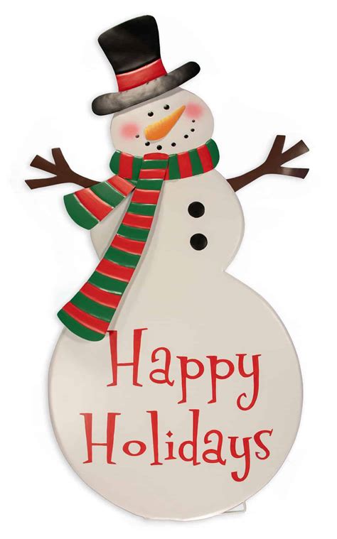 Metal Snowman With Easel Orman Inc