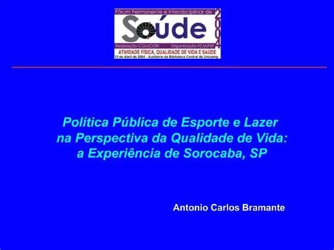 Ppt Pol Tica P Blica De Esporte E Lazer Na Perspectiva Da Qualidade