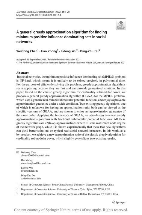 a general greedy approximation algorithm for finding minimum positive influence dominating sets